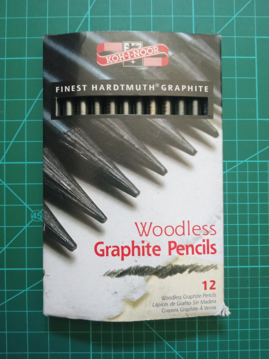 Koh-i-noor Progresso Woodless Black Graphite Pencil Set, 6 Degrees, 2 ...