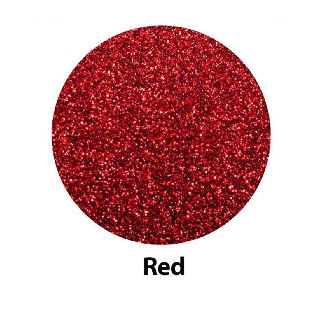 Red High Glitter HTV Iron on Heat Transfer Vinyl for Most Fabrics ...