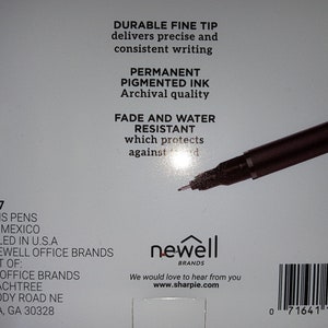 24 Sharpie Art Felt Tip Pens; Calligraphy, Writing Sharpie Fine Point ...