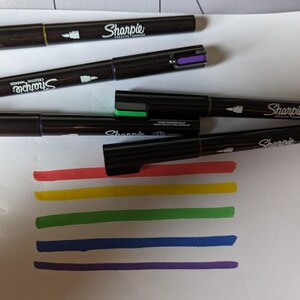 5 Sharpie Brush Creative Markers, Water-based No Bleed Acrylic Paint ...