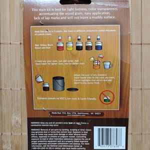 5 Colors Aniline Wood Dye Wood Stain Powder Kit - Etsy