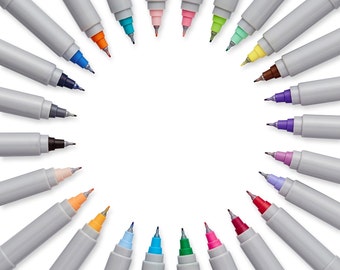 Color Sharpie Ultra-fine-point Permanent Markers 24 Pack | Etsy