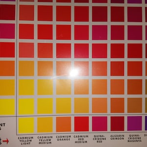 Artist's Magic Palette Color Matching Guide, Helps Artists Identify ...