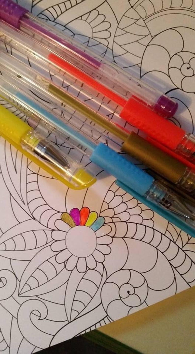 80 Coloring Gel Pens; Adult Coloring Books, Drawing, Bible Study ...