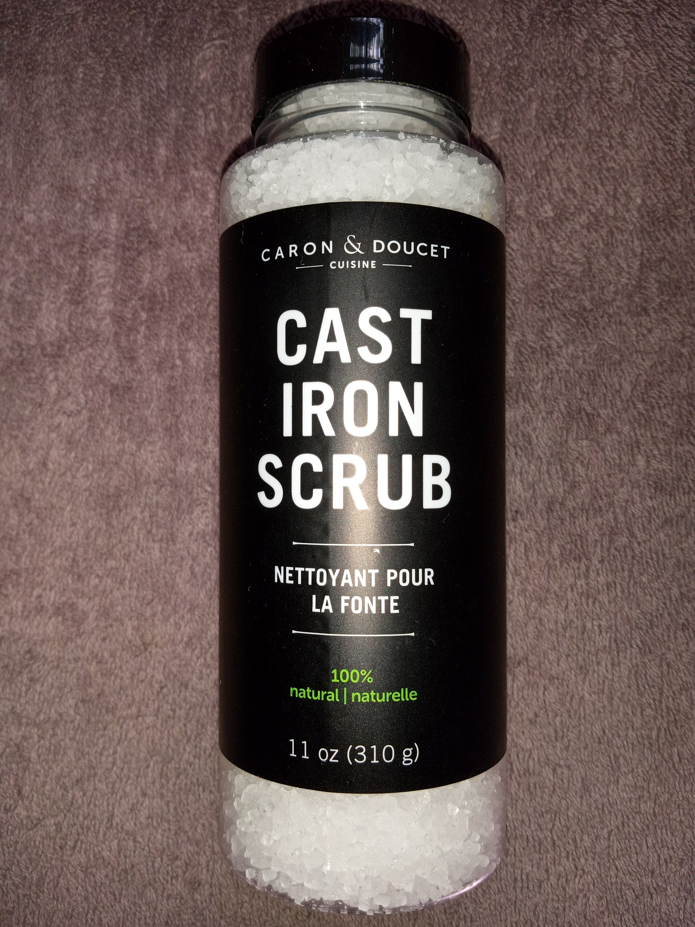 Natural Cast Iron Cleaning & Restoring Scrub; No Scratching; Skillets ...