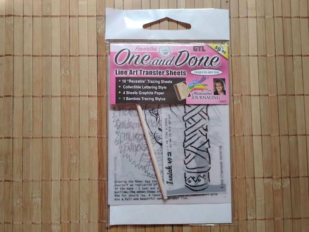 Line Art Trace and Transfer Sheets, Template Reusable Line Art ...