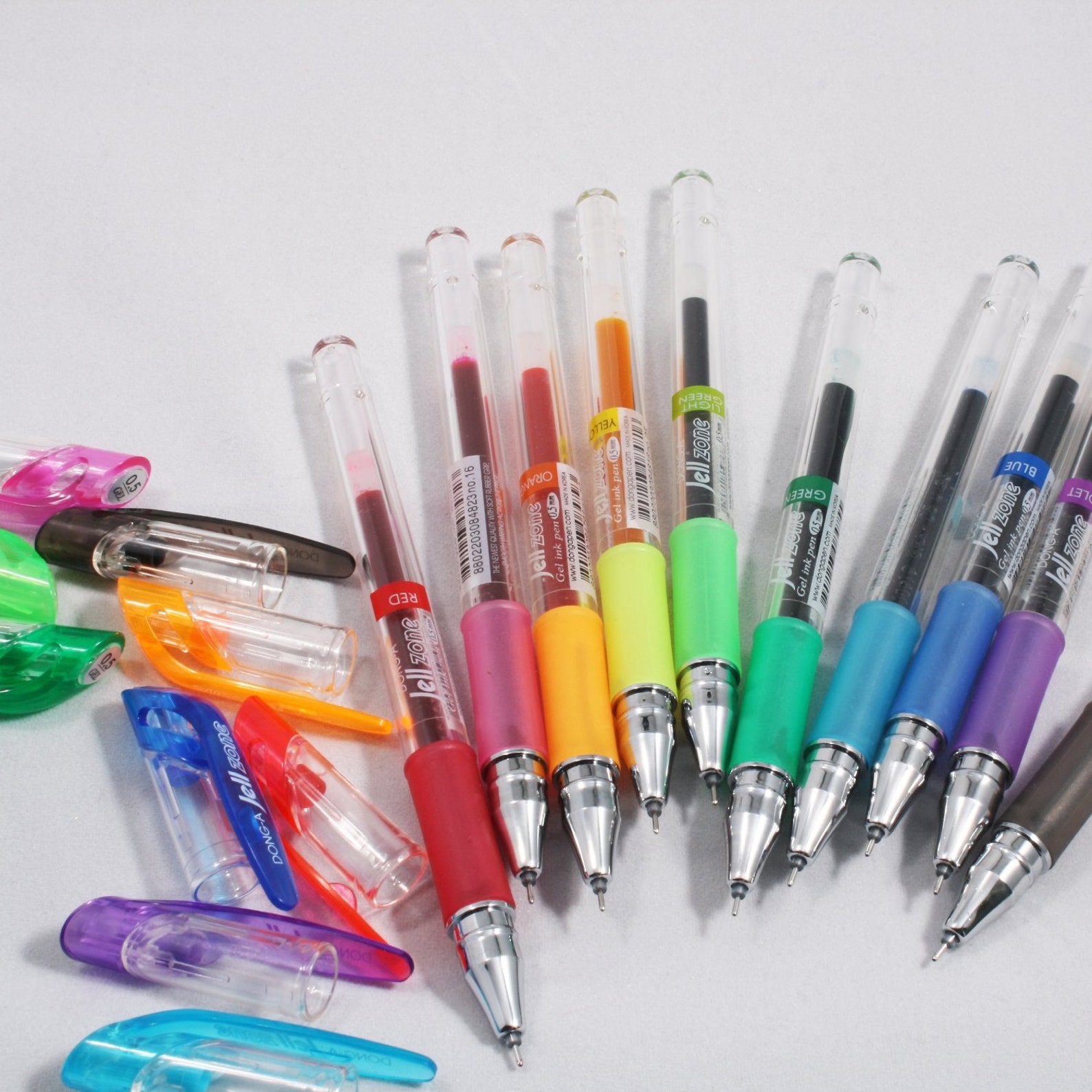 10 Korean Colored Gel Ink Kawaii Cute Pens Adult Coloring - Etsy