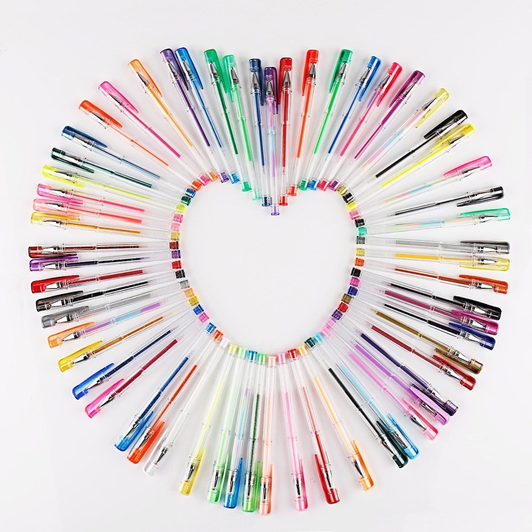 60 Coloring Gel Pens; Adult Coloring Books, Drawing, Bible Study ...