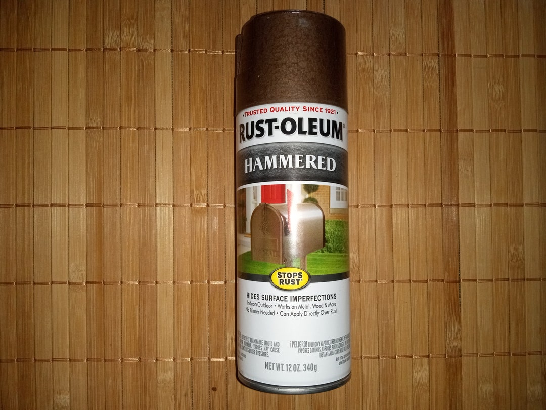 Rust-oleum Hammered Brown Spray Aerosol Paint 12 Oz, Stops Rust ...