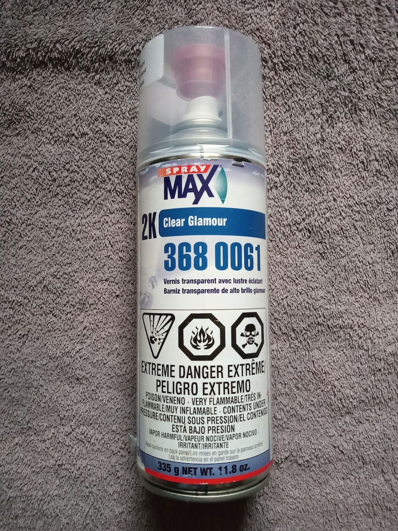 USC Spray Max 2K Clear Glamour High Gloss Aerosol Clear Coat Paint 368 ...