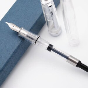 Clear Translucent Demonstrator Fountain Pen, Medium Nib, Fountain Pen ...