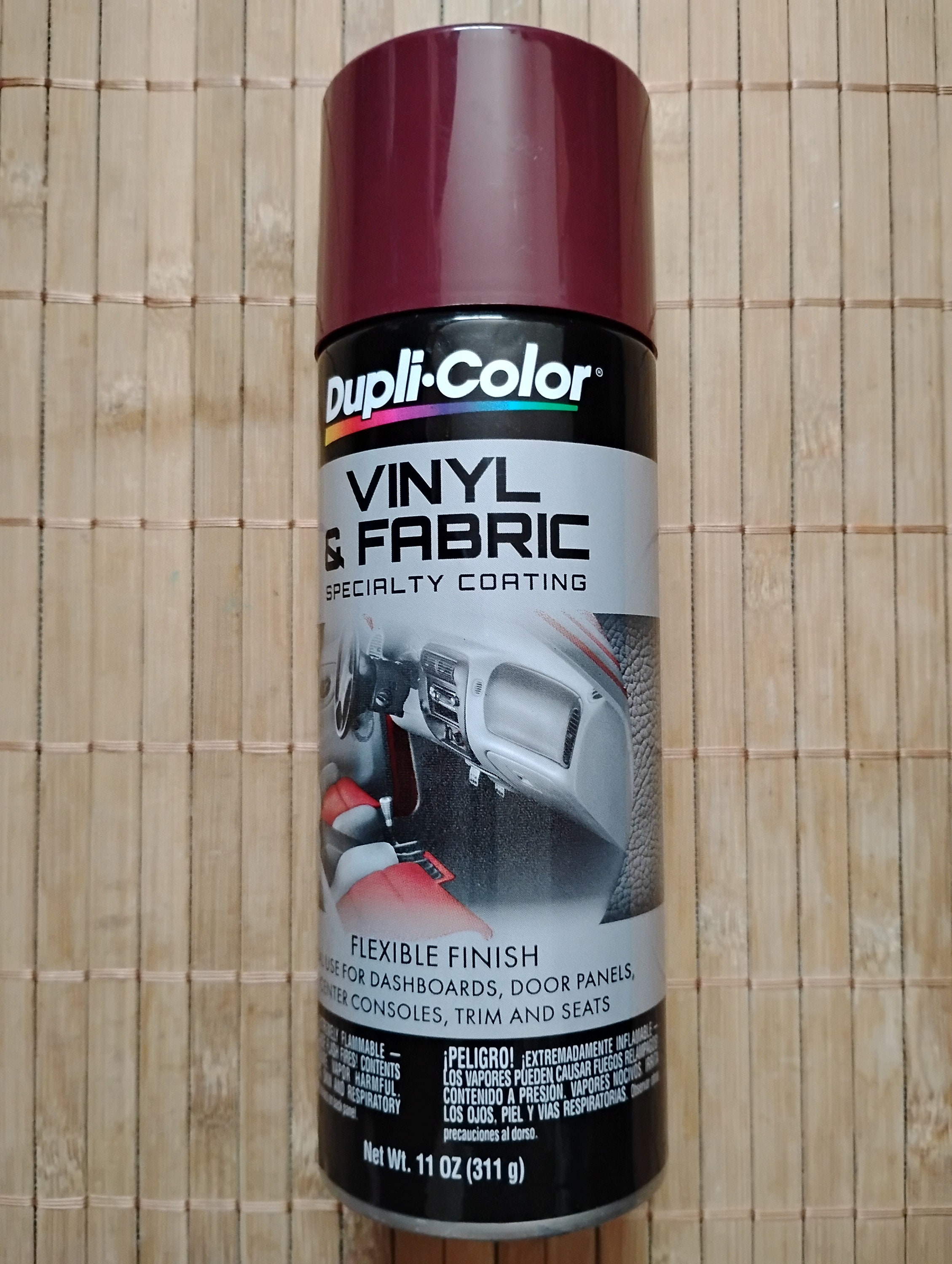 Dupli-color Burgundy Vinyl and Fabric Coating Spray Aerosol Paint, 11oz ...