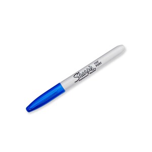 12 Blue Sharpie Permanent Markers; Fine Point; Illustration, Drawing ...