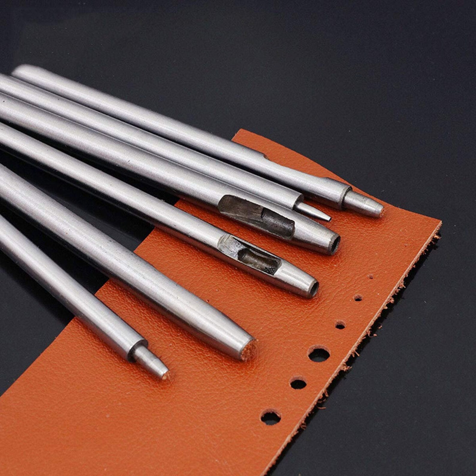 Precision Heavy Duty Hollow Leather Hole Punch 10 Set; 0.5mm-5mm; Hole ...