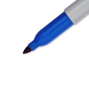 12 Blue Sharpie Permanent Markers; Fine Point; Illustration, Drawing ...