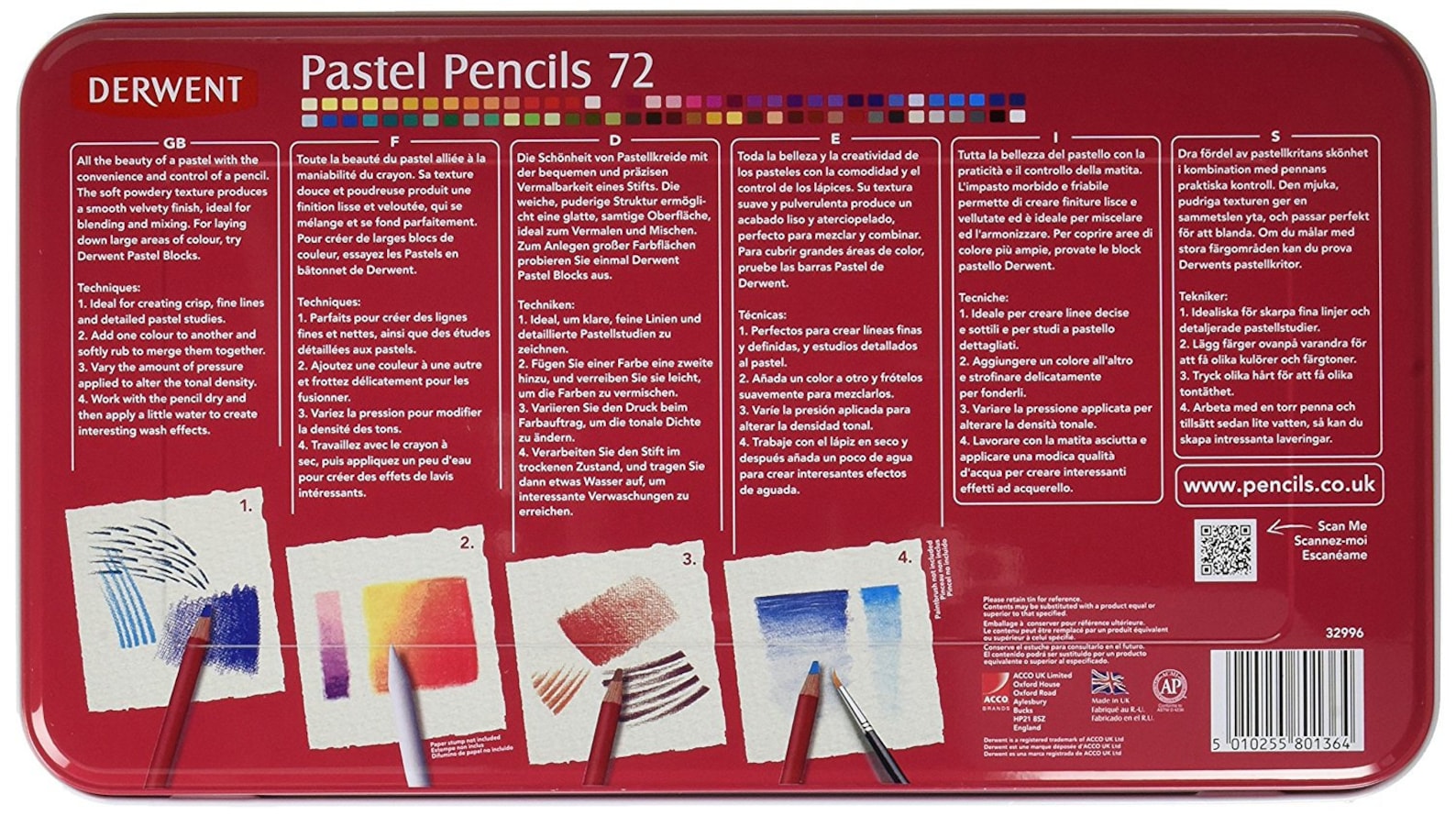 72 Derwent Pastel Drawing Pencils 4.5mm Core Drawing Manga | Etsy