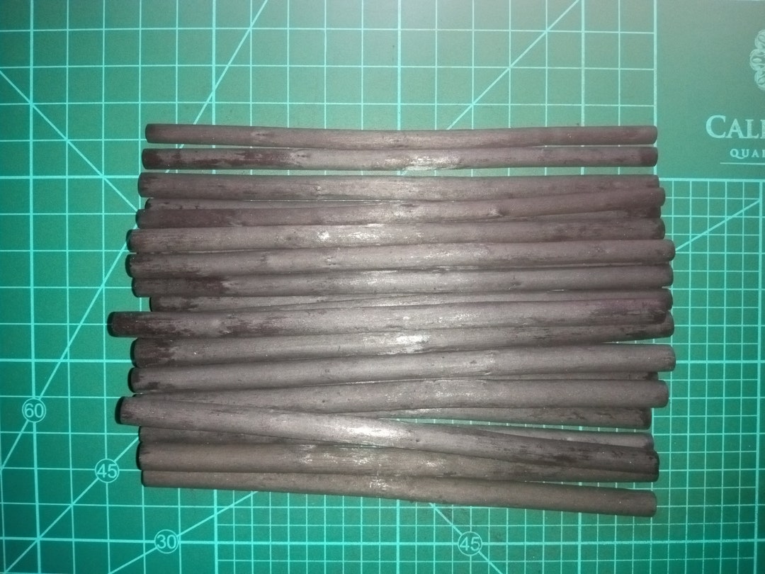 25 Natural Willow Charcoal Sticks, 5-7mm Diameter; Drawing, Sketch ...