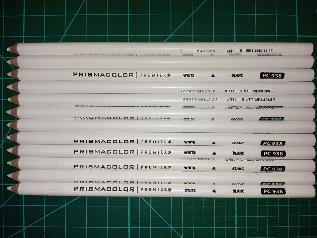 12 Prismacolor Premier White Soft Core Pencils, PC938, 938, 3365 ...