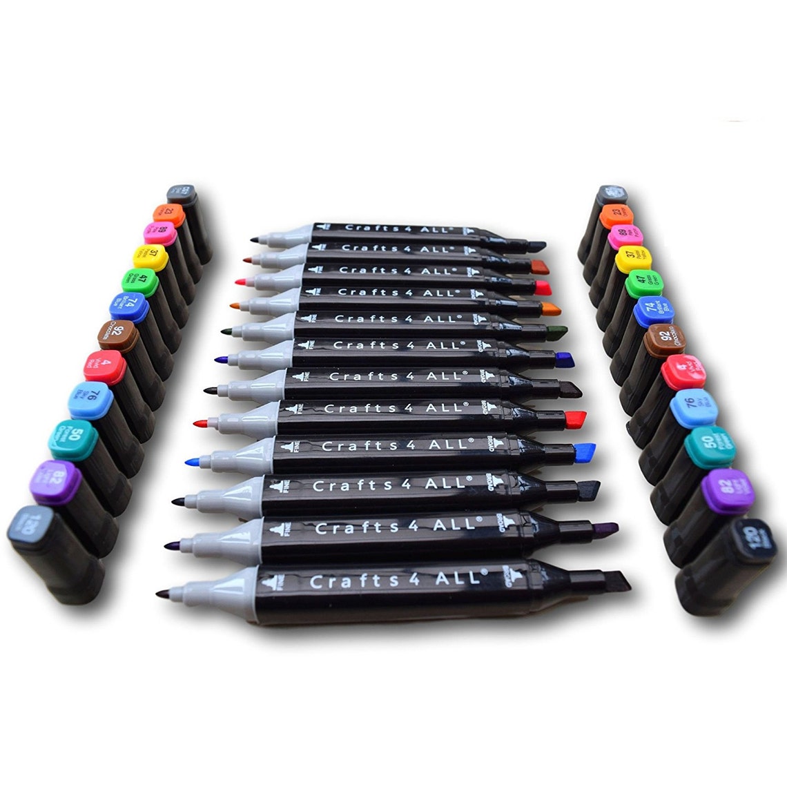 Dual Tip Fabric Markers 12 Colored Fabric T-shirt Markers - Etsy