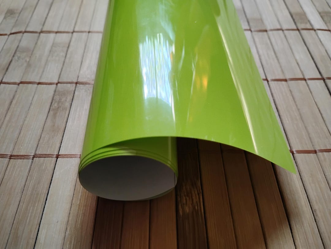 HTV Lime Green Heat Transfer Vinyl for Most Fabrics Easy Cut and Weed ...