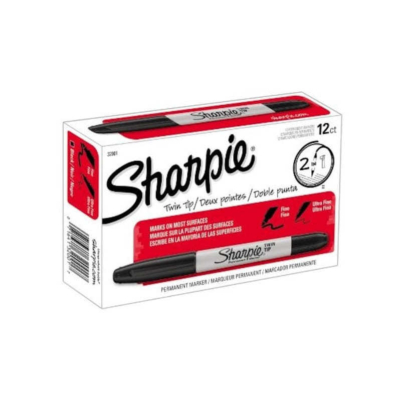 12 Sharpie Twin Tip Fine Point and Ultra Fine Point Permanent - Etsy