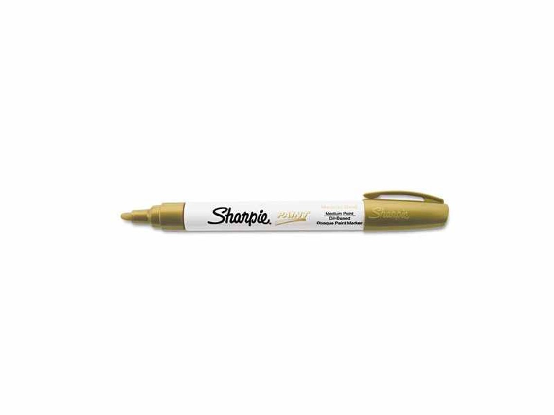 12 Sharpie Paint Gold Color Oil Based Markers Medium Point. - Etsy