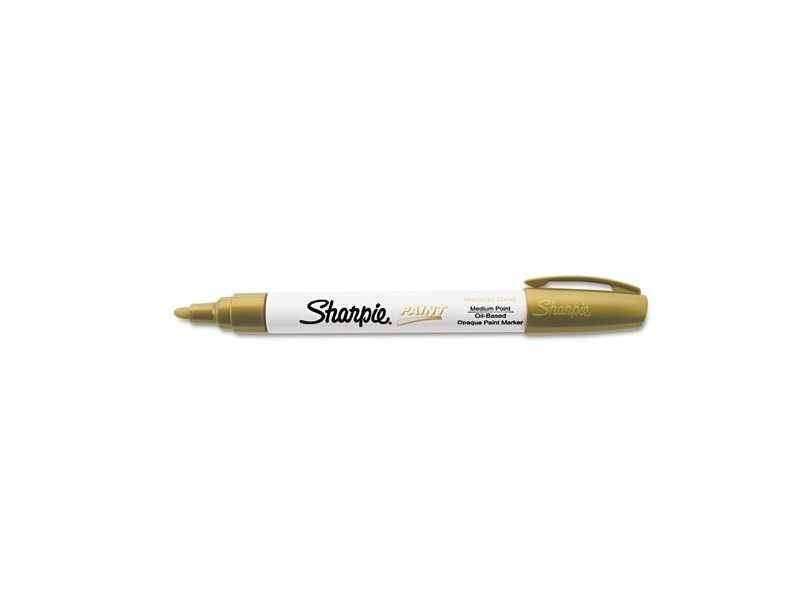 12 Sharpie Paint Gold Color Oil Based Markers Medium Point. - Etsy