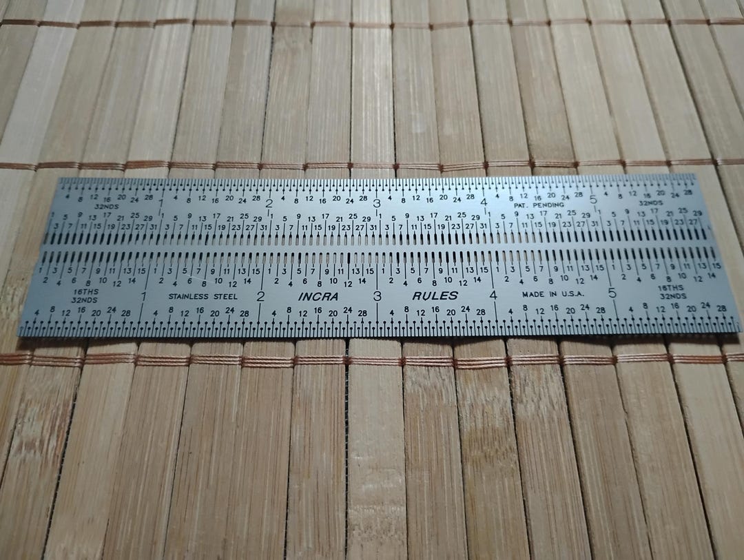Incra RULE06 6" Precision Marking Ruler; Engraved Stainless Steel ...