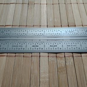 Incra RULE06 6" Precision Marking Ruler; Engraved Stainless Steel ...