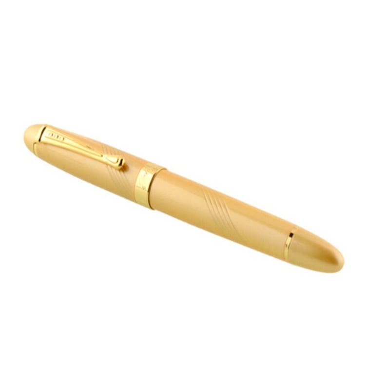 Golden Fountain Pen 18K Gold Nib Fountain Ink Pen Penne - Etsy