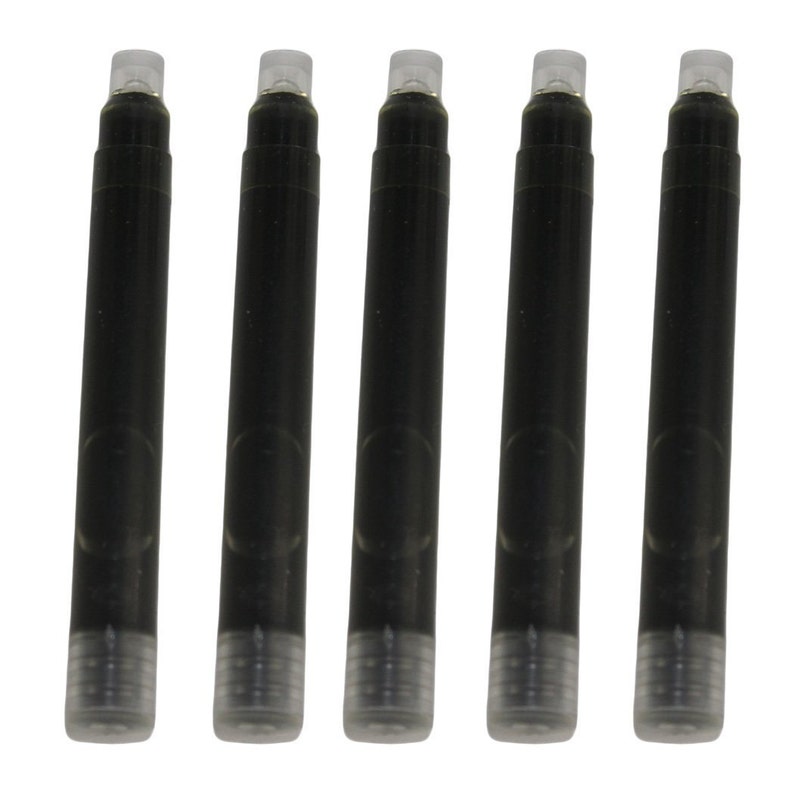 25 Black Fountain Pen Ink Cartridges Standard International - Etsy