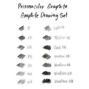 Professional Drawing Pencil Sketch Kit, Prismacolor 18 Piece Drawing ...