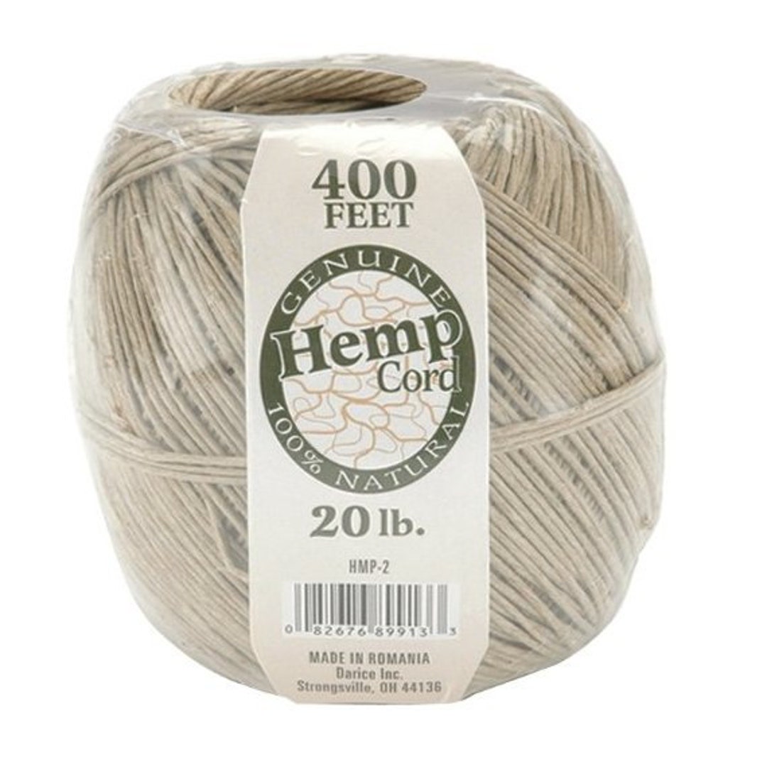 Natural Hemp Cording. One Package of 400 Feet 100% Natural Hemp Cord ...