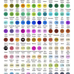 168 Markers Artist Set; Set of 168 Marker Pens, Twin Dual Tips; Sketch ...