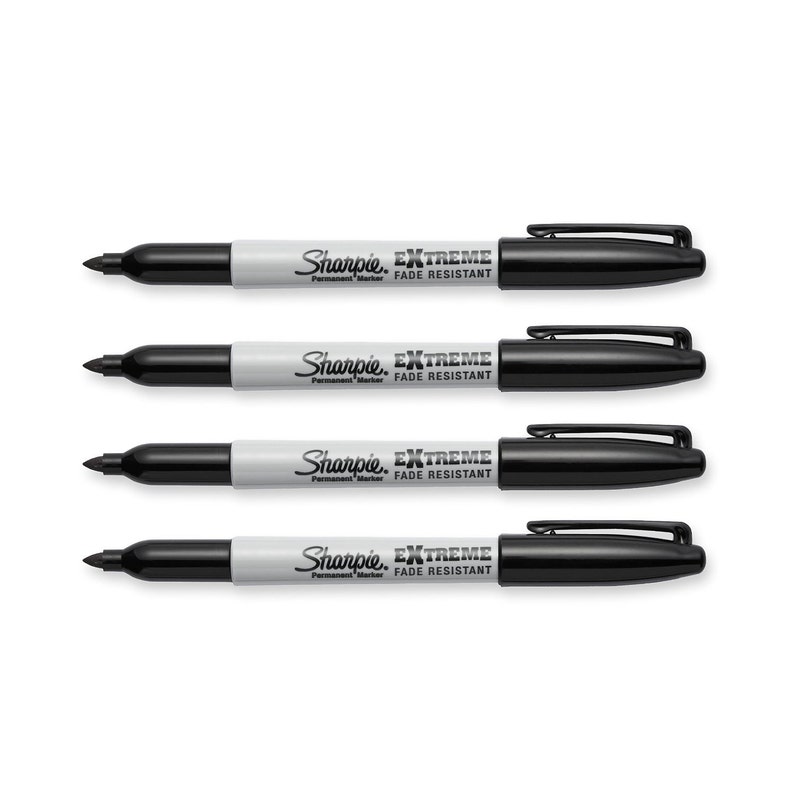 Sharpie Extreme Fade Resistant Permanent Marker Fine Tip 4 - Etsy
