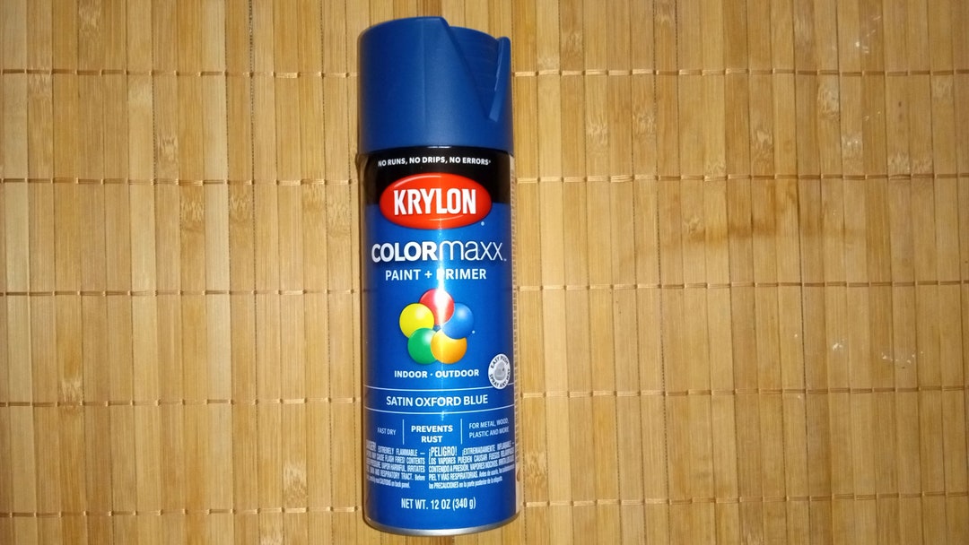 Satin Oxford Blue Krylon Colormaxx Paint and Primer, Indoor Outdoor ...