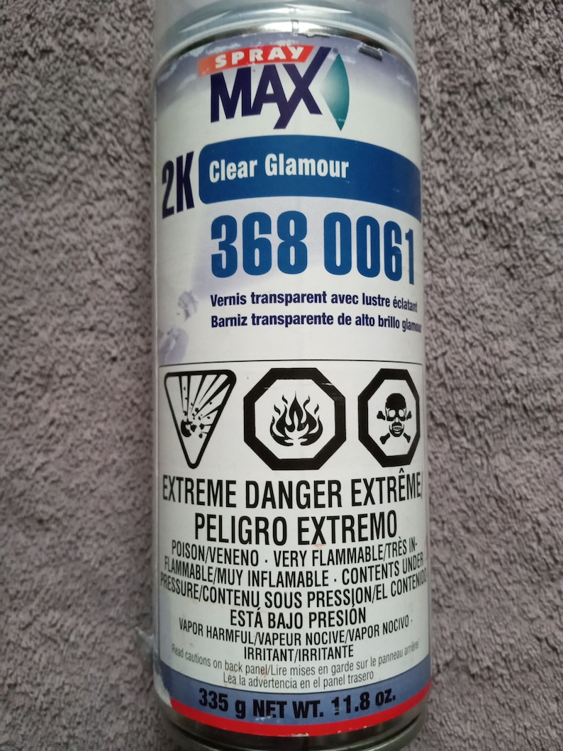 USC Spray Max 2K Clear Glamour High Gloss Aerosol Clear Coat Paint 368 ...