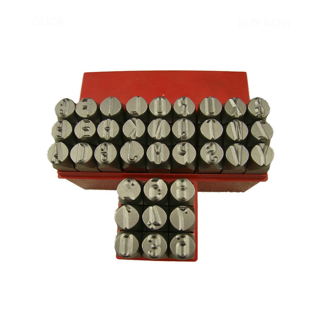 Big Size 1/2 Inch, 12.5mm Metal Punch Stamp Set, Large Uppercase ...