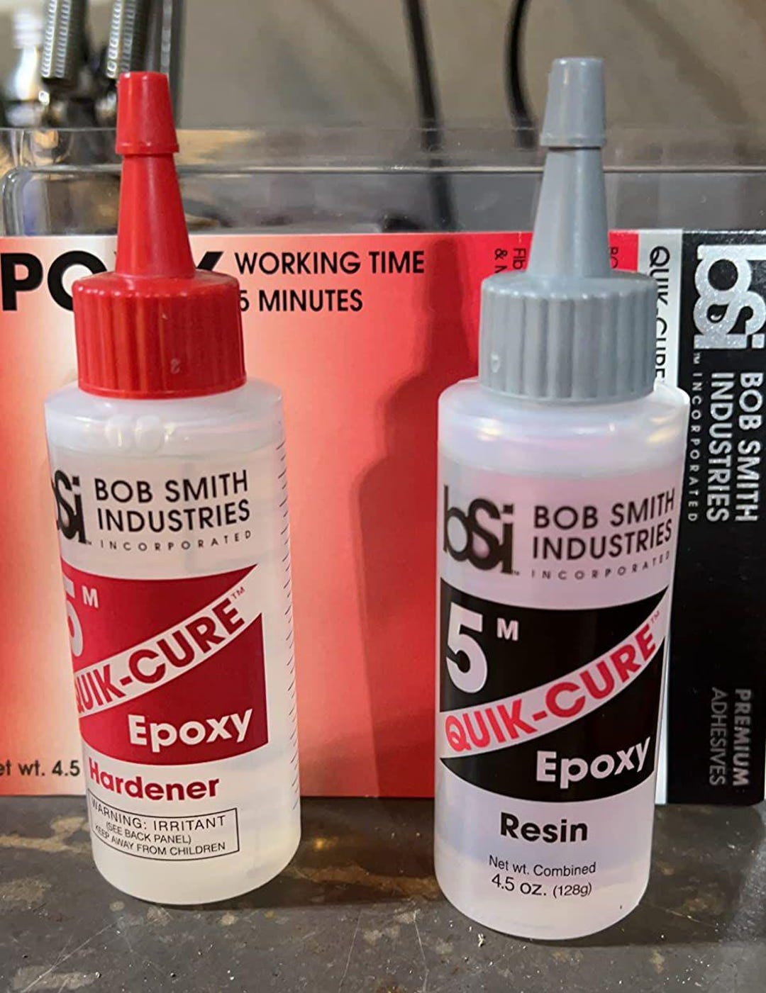 Quik-cure Epoxy, 2 Part Adhesive, Glue, Filler, Bob Smith Industries ...