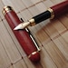 Classic Vintage Style Red Rosewood Fountain Pen, Medium 0.7mm Nib, Tip ...