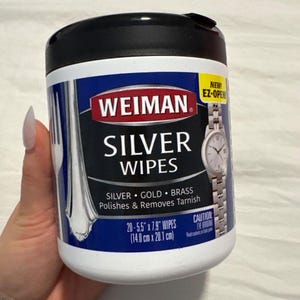 20 Weiman Jewelry Polish Cleaner, Tarnish Remover Wipes, Silver Jewelry ...