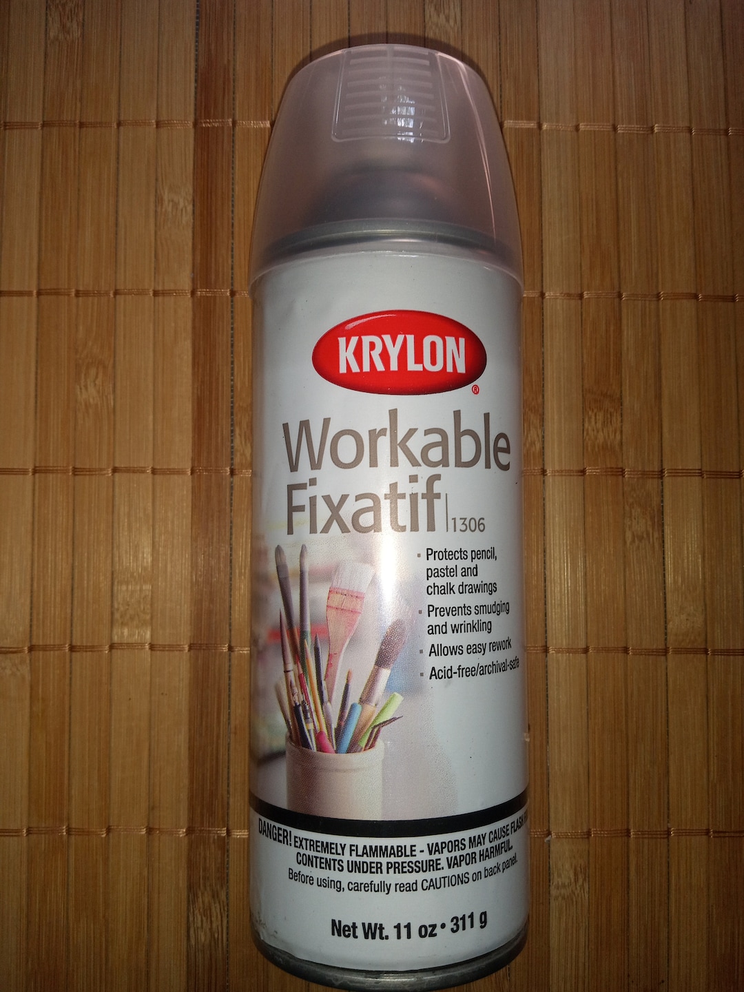 Krylon Clear Workable Fixatif Spray, Matte K01306 11oz 311g Aerosol - Etsy