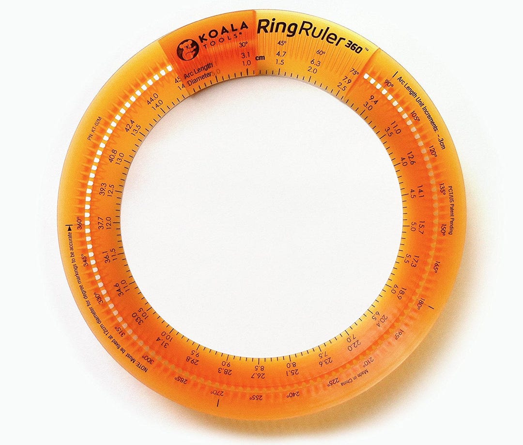 Metric Size Adjustable Circular Ring Ruler and Circle-making Tool ...