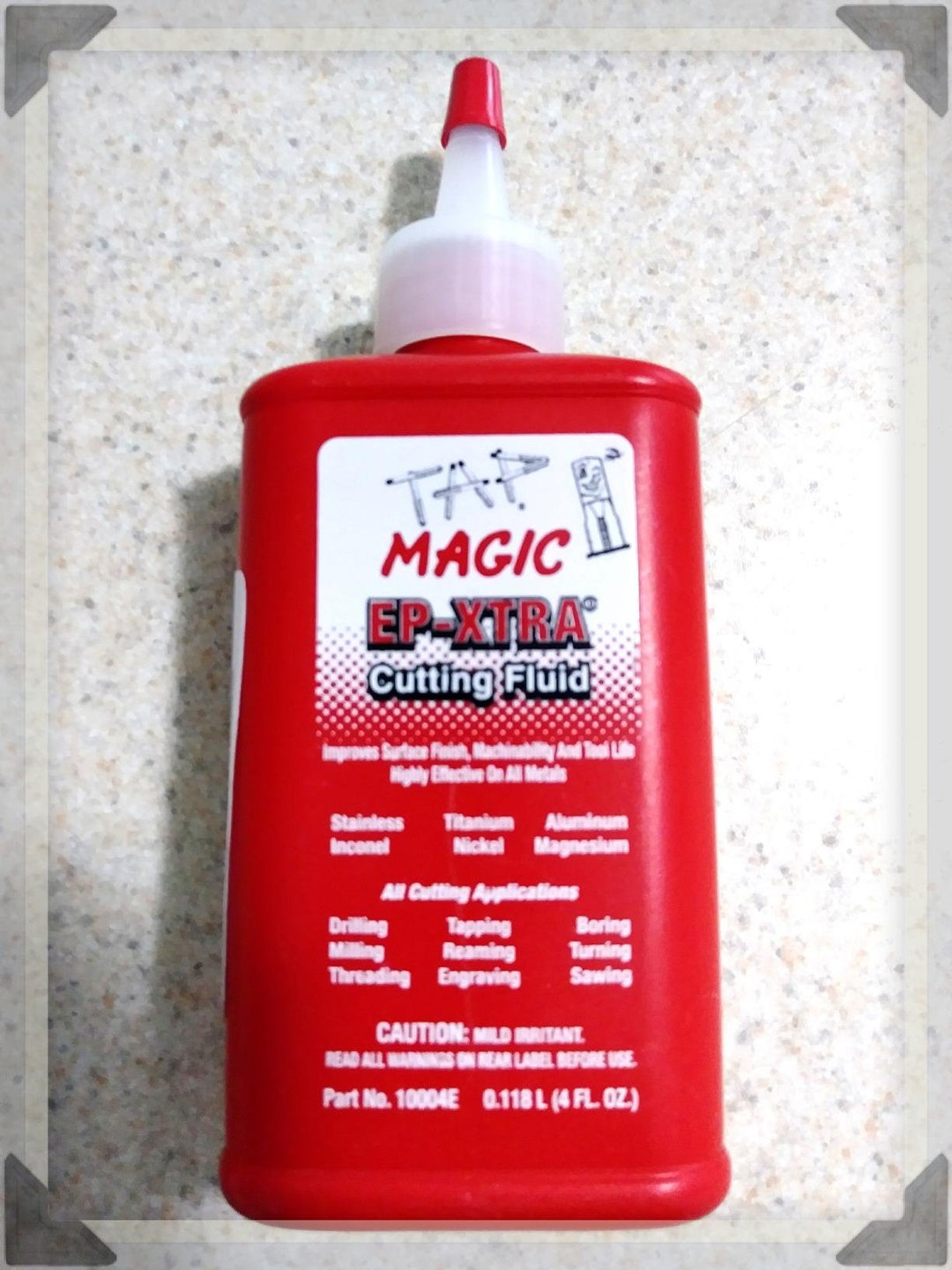 Tap Magic Industrial Pro Cutting Fluid, Forney 20857, 4 Oz Bottle of ...