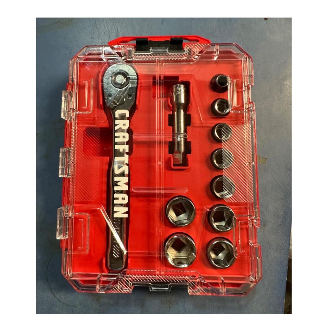 Craftsman 11 X Ratchet Mechanics Tool Set, Metric, Low Profile, 3/8 ...