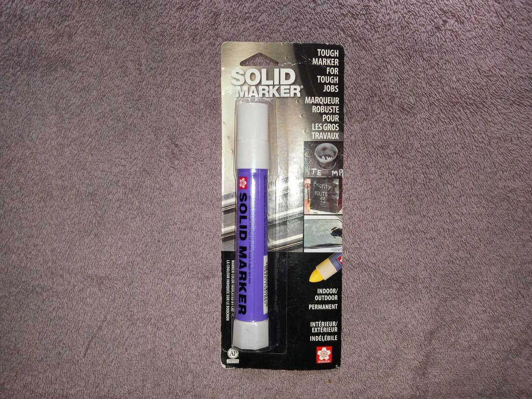 White Sakura Solid Industrial Marker, Sakura Solidified Paint Marker ...