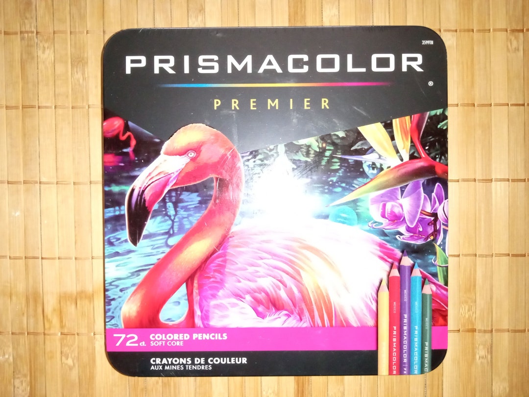 72 Prismacolor Premier Soft Core Colored Pencils; Tin Art Set, 3599TN ...