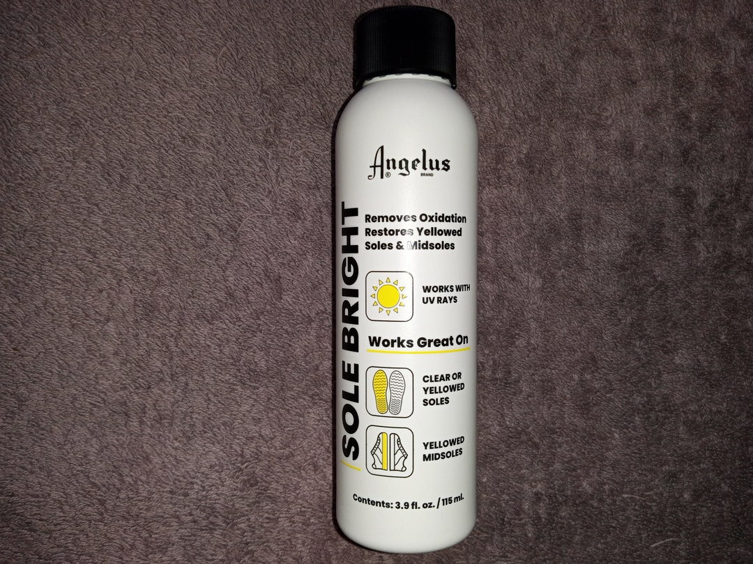 3.9oz Angelus Sole Bright; Shoes, Sneaker Sole Restorer; Cleans Yellow ...