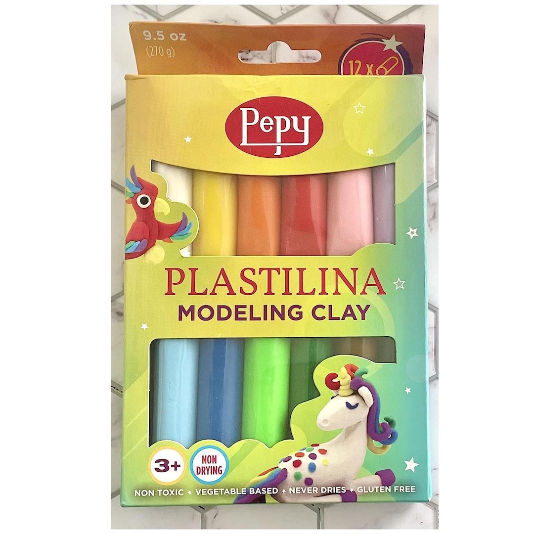 Reusable Non Drying Modeling Clay 12 Color Sticks 0 8oz Each Stick