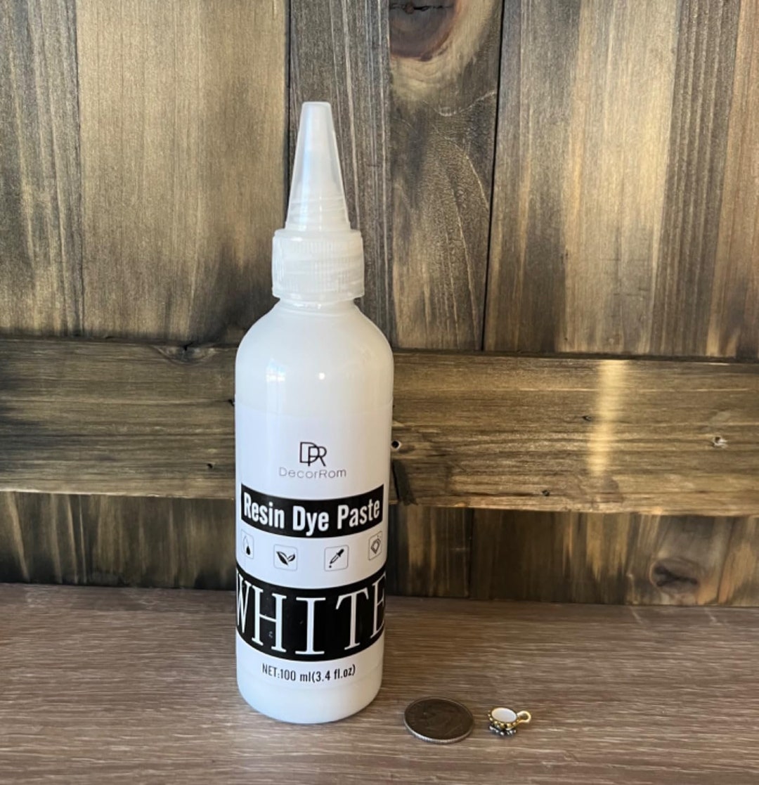 White Epoxy Resin Pigment Paste, 3.4 Fl.oz 100ml; Highly Concentrated ...